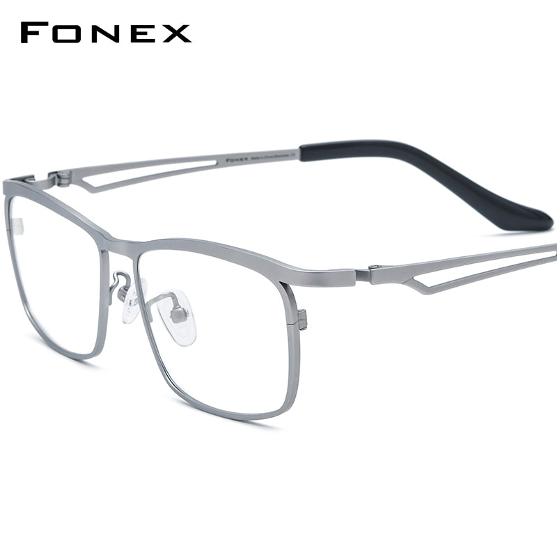 FONEX Titanium Glasses Frame Men Square Eyeglasses F85768 – FONEX ...